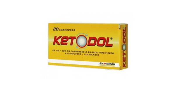 KETODOL*20 cpr 25 mg + 200 mg