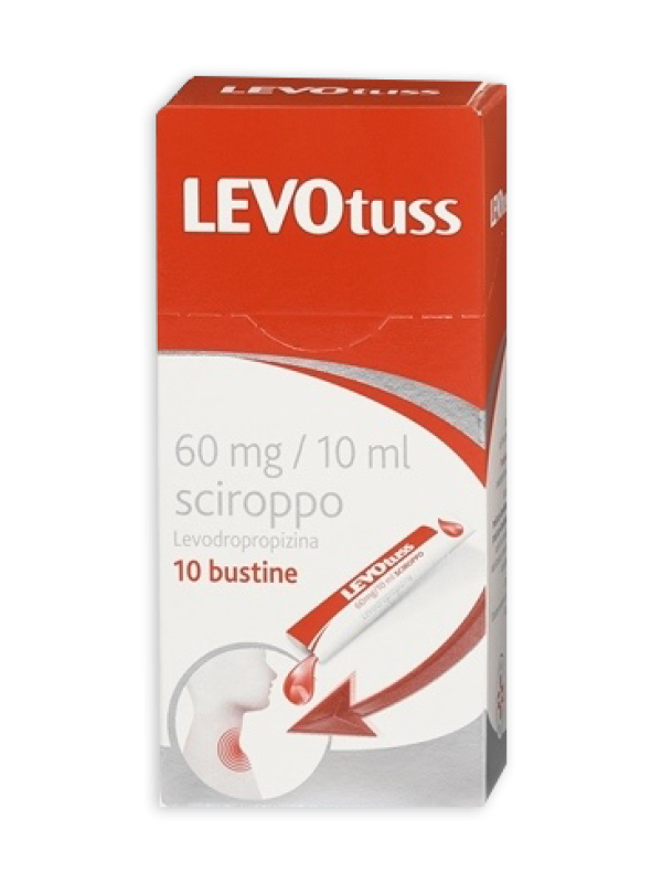 LEVOTUSS*sciroppo 10 bust 60 mg/10 ml